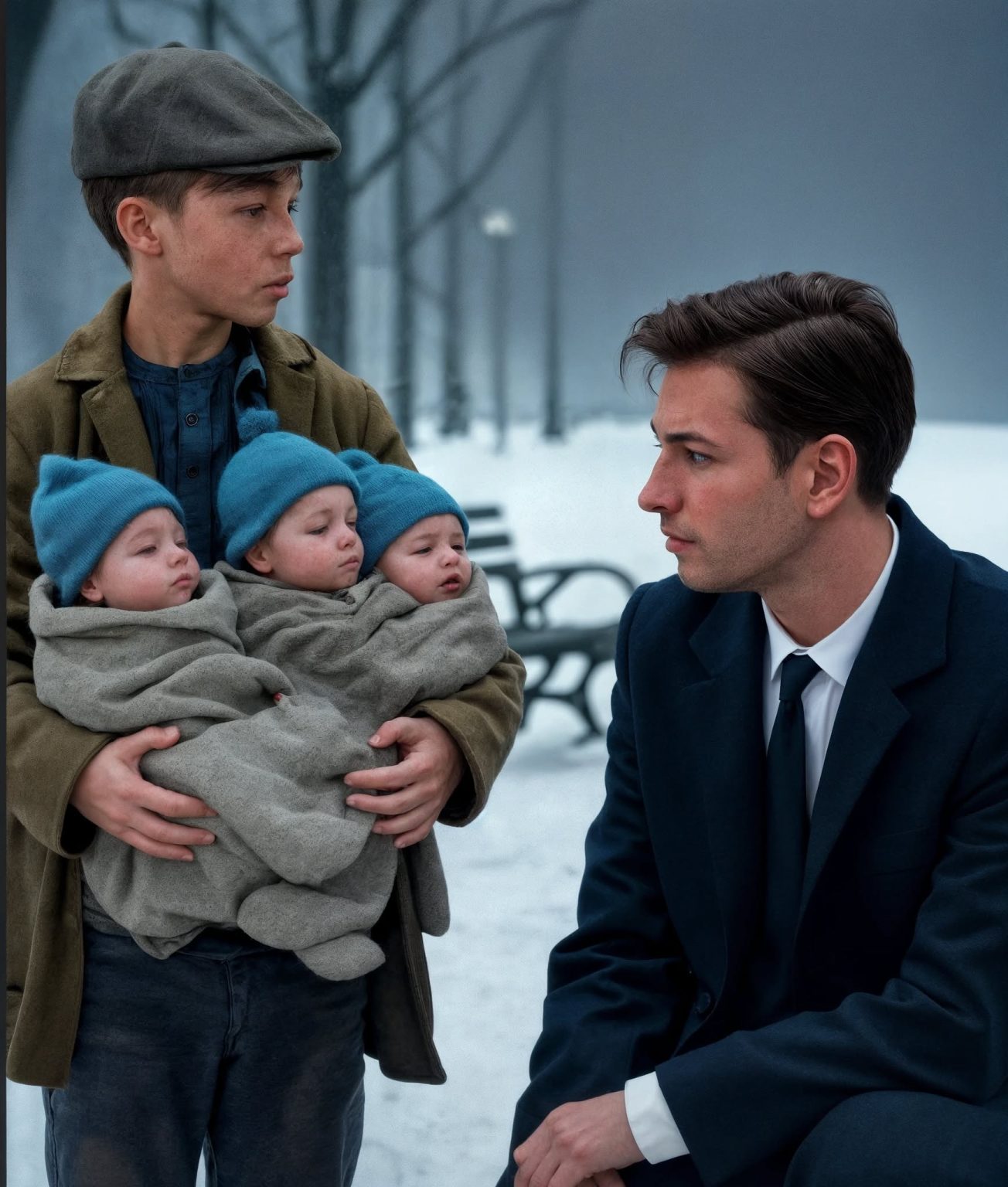 Un riche homme d’affaires arrête sa voiture dans la neige ! Ce que le ...